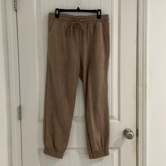 Hem & Thread | Pants & Jumpsuits | Hem And Thread Large Taupe Suede ...